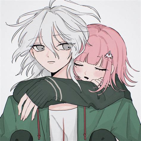 Nanami Chiaki And Komaeda Nagito Danganronpa And More Drawn By Raamensusure Danbooru