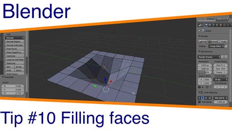 Blender Tip 10 Filling Faces YouTube