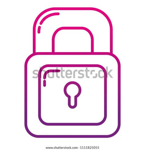 Degraded Line Security Padlock Object Protect Stock Vector Royalty Free 1111825055 Shutterstock