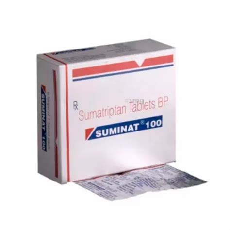 Suminat 100 Sumatriptan Succinate Tablets At ₹ 200 Stripe In Nagpur Id 23309007397
