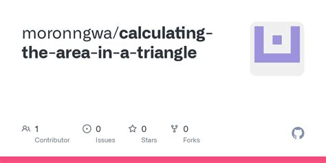 Github Moronngwacalculating The Area In A Triangle