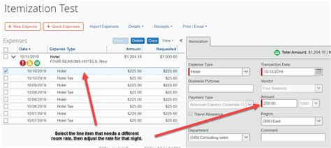 Solved Re Hotel Expense Itemization With Different Daily Sap Concur Community