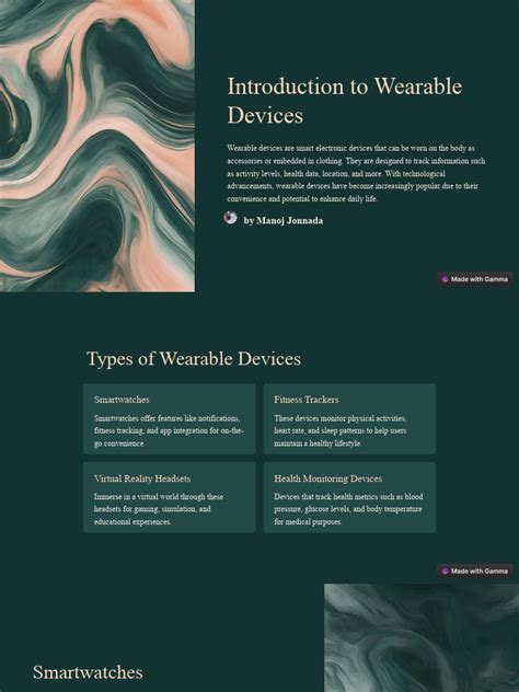 introduction to wearable devices pdf wearable technology smartwatch