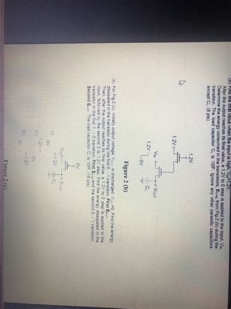 Solved A Find The Final Value Of The Voltage Vout For The