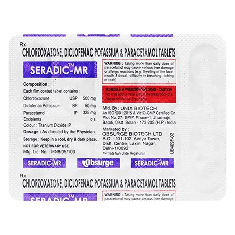 Seradic Mr Tablet View Usage Side Effects Price And Subtitute Egmedi