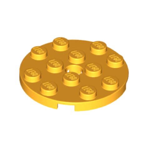Lego 60474 6115115 Round Plate 4x4 Bright Light Orange
