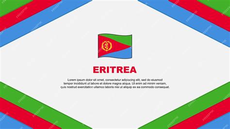 premium vector eritrea flag abstract background design template