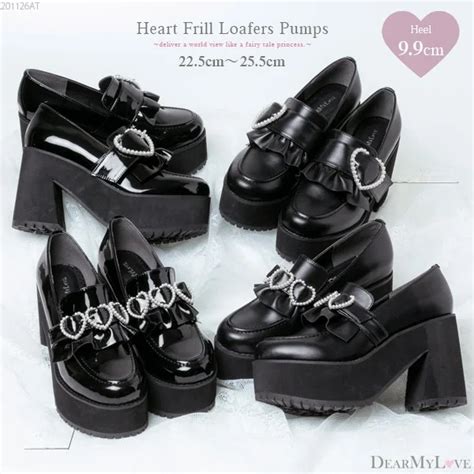 달콤하고 귀여운 부드러운 소녀 시리즈 멘헤라 패션 일본 패션 진주 사랑 플랫폼 신발 로리타 로리타 여성 신발 위시버킷