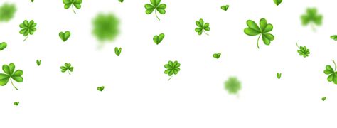 클로버 리프 배너 세인트 패트릭 의 날 배경 샴록 그린 잎 해피 아일랜드 어 세인트 카드 축제 아일랜드 꽃 행운의 행운의 상징 축하 행진 프레임 벡터 일러스트레이션 3가지