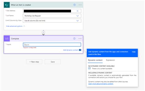 solved no dynamic content power platform community