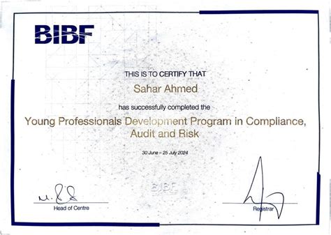 Sahar Ahmed On Linkedin I Am Thrilled To Announce That I Have Successfully Completed The Young