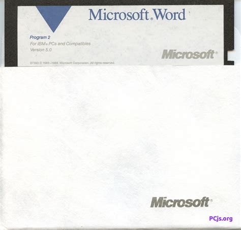 Microsoft Word 5 0a Pcjs Machines