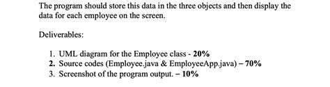 Solved The Program Should Store This Data In The Three Chegg