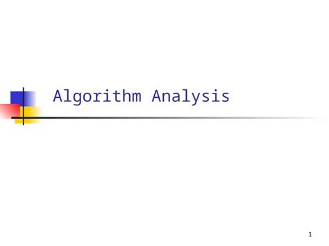 pptx 1 algorithm analysis 2 question suppose you have 2 programs