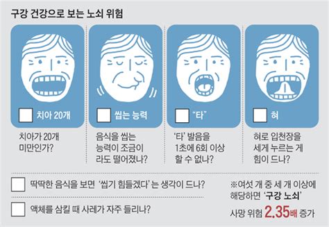 노인 사망 위험 입속 보면 알 수 있다 당신의 건강가이드 헬스조선