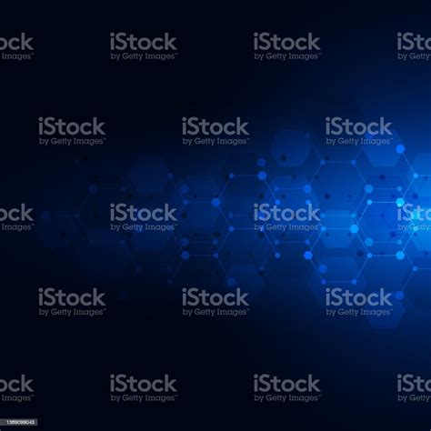 드래프트를 위한 육각형 패턴 및 기하학적 모양의 추상기술 배경 및 설계 요소 추상적인 배경에 대한 스톡 벡터 아트 및 기타