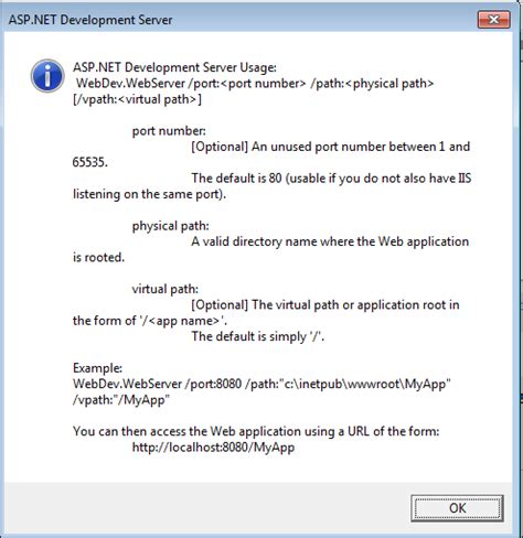 Visual Studio How To Fix A Port Number In Asp NET Development Server Stack Overflow