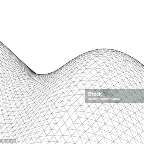 추상 벡터 가로 배경입니다 사이버 스페이스 그리드 3d 기술 일러스트레이션 0명에 대한 스톡 벡터 아트 및 기타 이미지 0명 과학 디자인 Istock