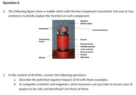 Solved 1 The Following Figure Show A Mobile Robot With The