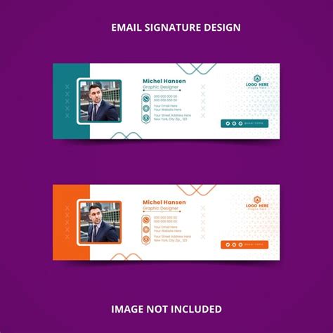 Premium Vector Business Email Signature Design Template Modern And