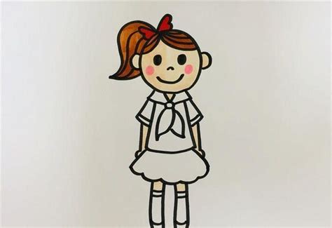 同学之间简笔画女生简单（漂亮10张） 简笔画图片大全