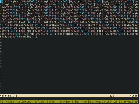 unwanted characters are displayed when using a rust vim plugin · issue