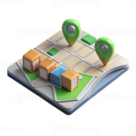 Extraordinary Rustic Sustainable Urban Planning Map Isolated Element Exclusive 57878152 Png
