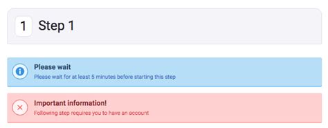 Step Informational Text Blocks Folge User Manual
