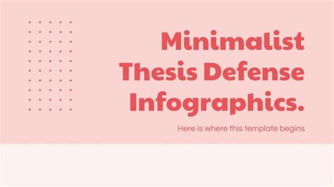 Minimalist Thesis Defense Infographics