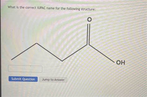 What Is The Correct Iupac Name For The Following