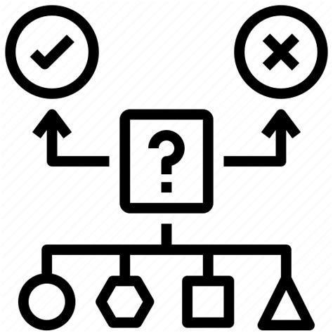 Decision Algorithm Condition Rule Selection Processing Icon