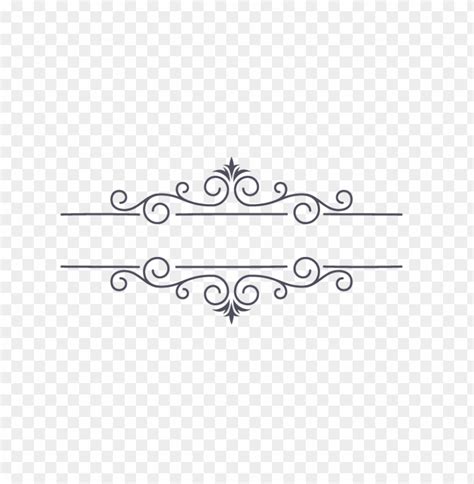 Stunning Border Line Design PNG