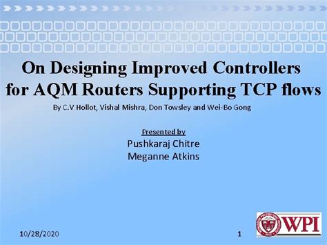 On Designing Improved Controllers For Aqm Routers Supporting