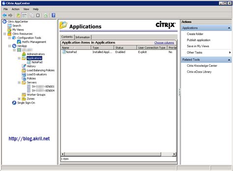 Publication De Bureaux Via Citrix Xenapp Akril Net