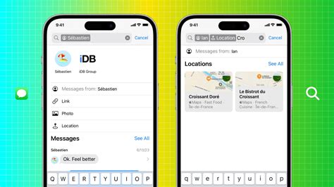 نحوه استفاده از فیلترهای جستجوی ios 17 در برنامه messages در آیفون