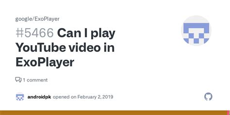 Can I Play Youtube Video In Exoplayer Issue Google Exoplayer Github
