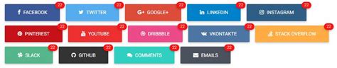 Social Buttons For Bootstrap OnAirCode