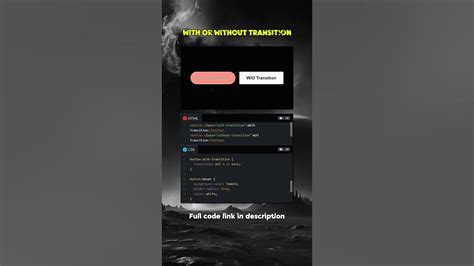 With Or Without Transition Html Css Codetomato Youtube