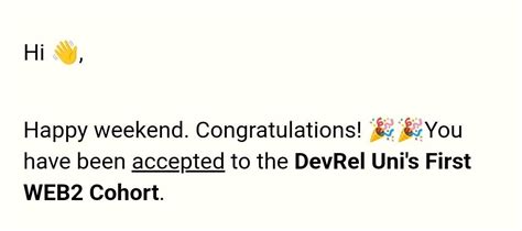 naved ahmad on linkedin accepted into ⁦devrel uni s first web2 cohort
