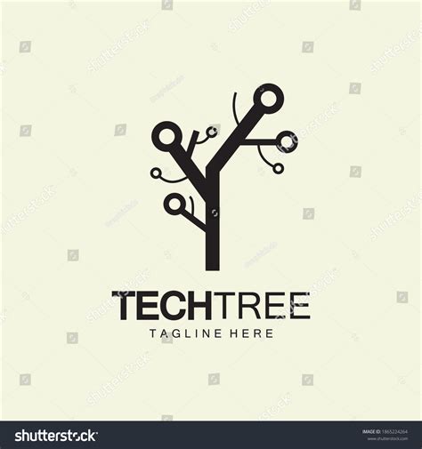 Tech Tree Logo Conceptgreen Network Technology Stock Vector Royalty Free 1865224264 Shutterstock
