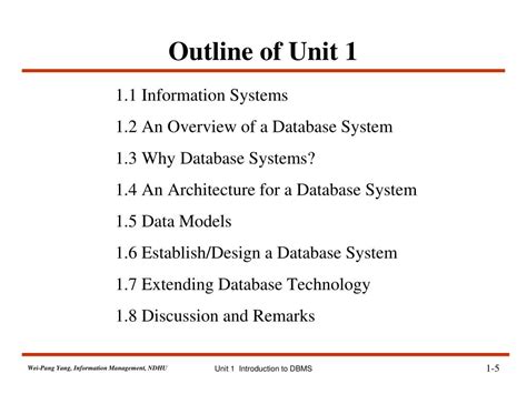 Ppt Unit 1 Introduction To Dbms Database Management Systems