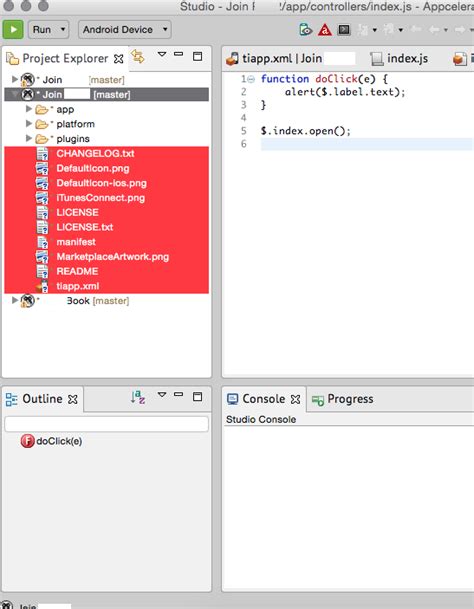I Have Just Install New Appcelerator Studio For Mobile App Development