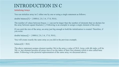 Programming In C Arrays Ppt