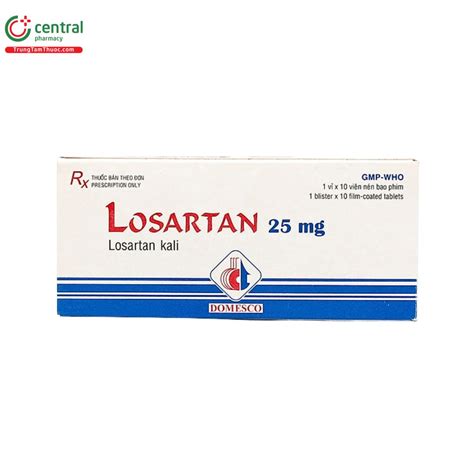 Thuốc Losartan 25mg Domesco điều Trị Cao Huyết áp Bảo Vệ Thận