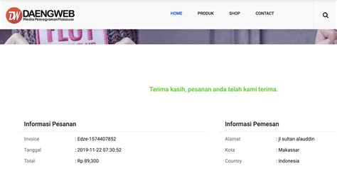 Aplikasi E Commerce Laravel 6 9 Customer Transactions Daeng Web