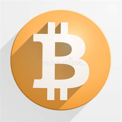 Icon Of Financial Currency Bitcoin Stock Vector Illustration Of
