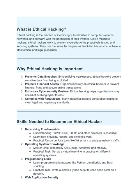 Master Ethical Hacking Basics Like A Pro Pdf