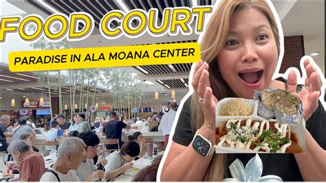 Ala Moana Food Court Hawaiis Biggest Food Paradise 🍜🌺 Youtube