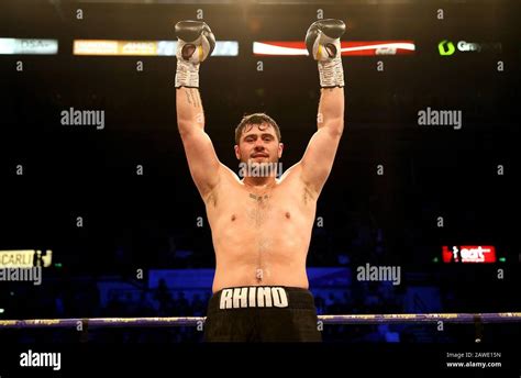 Dave Allen Celebrates Victory Over Dorian Darch In The Heavyweight Contest At The Flydsa Arena