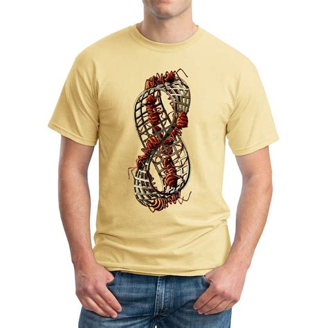 Mc Escher Infinity Ants Mens Vegas Gold T Shirt New Sizes S 2xl